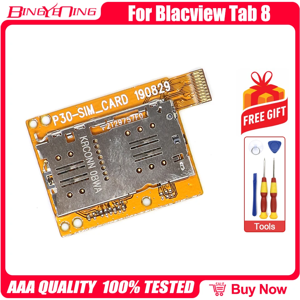 Original SIM/TF Card Slot Holder Board For Blackview Tab 8 Smartphone ...
