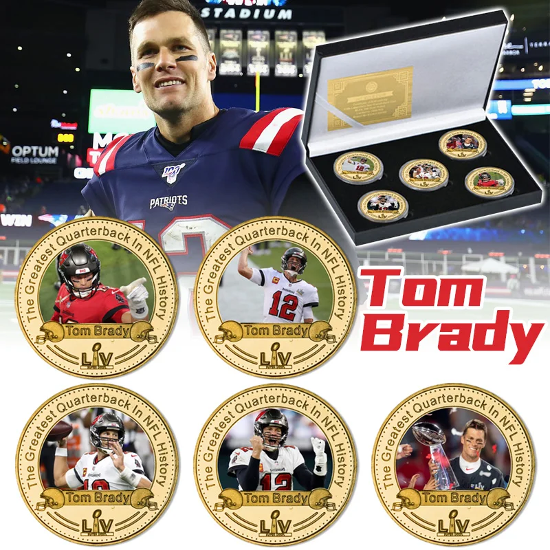 The Greatest Quarterback Gold Plated Commemorative Coin Set with Coin ...