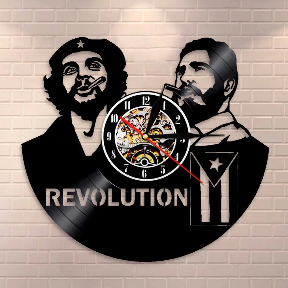 Fidel Castro Che Guevara Cuban Home Deor Wall Clock Havana Cuba ...