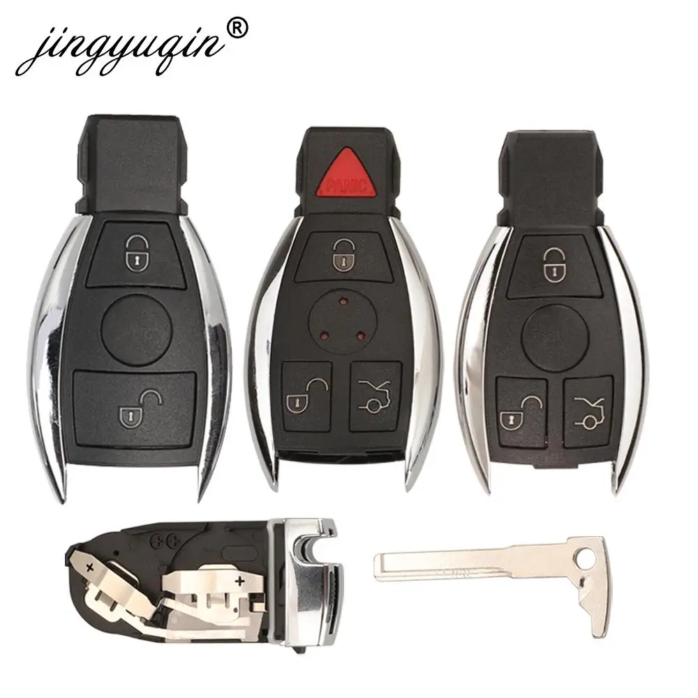 Jingyuqin 2/3/4 Buttons Smart Remote Car Key Shell For Mercedes Benz ...