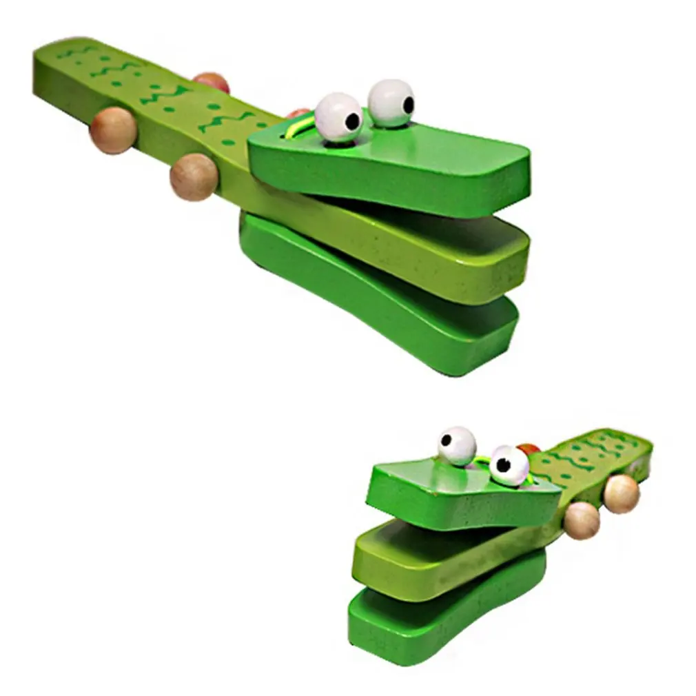 Orff-world-Crocodile-Shape-Wooden-Castanet-Baby-Musical-Instrument ...