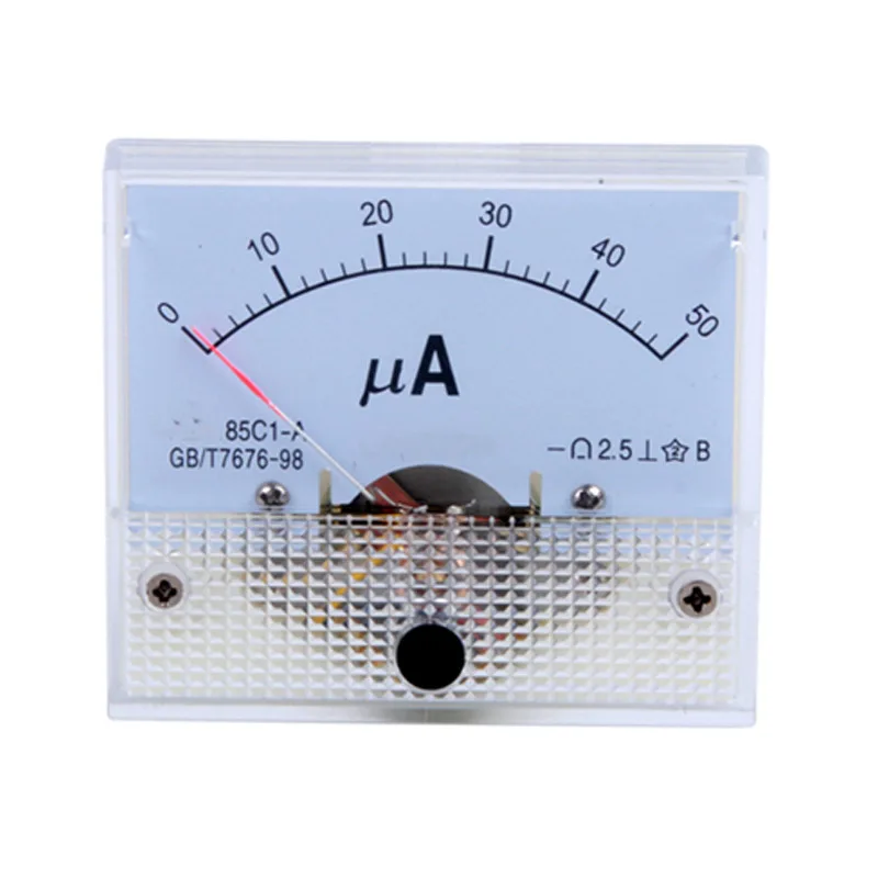 85C1-uA-DC-Pointer-Ammeter-Analog-Ammete-Microammeter-Mechanical ...