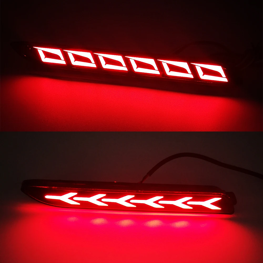 2PCS-LED-Car-Rear-Bumper-Reflector-Tail-Brake-Light-For-Toyota-RAV4 ...