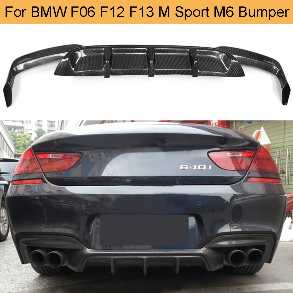 6 Series Carbon Fiber Rear Diffuser Lip for BMW F06 F12 F13 M6 M Sport ...