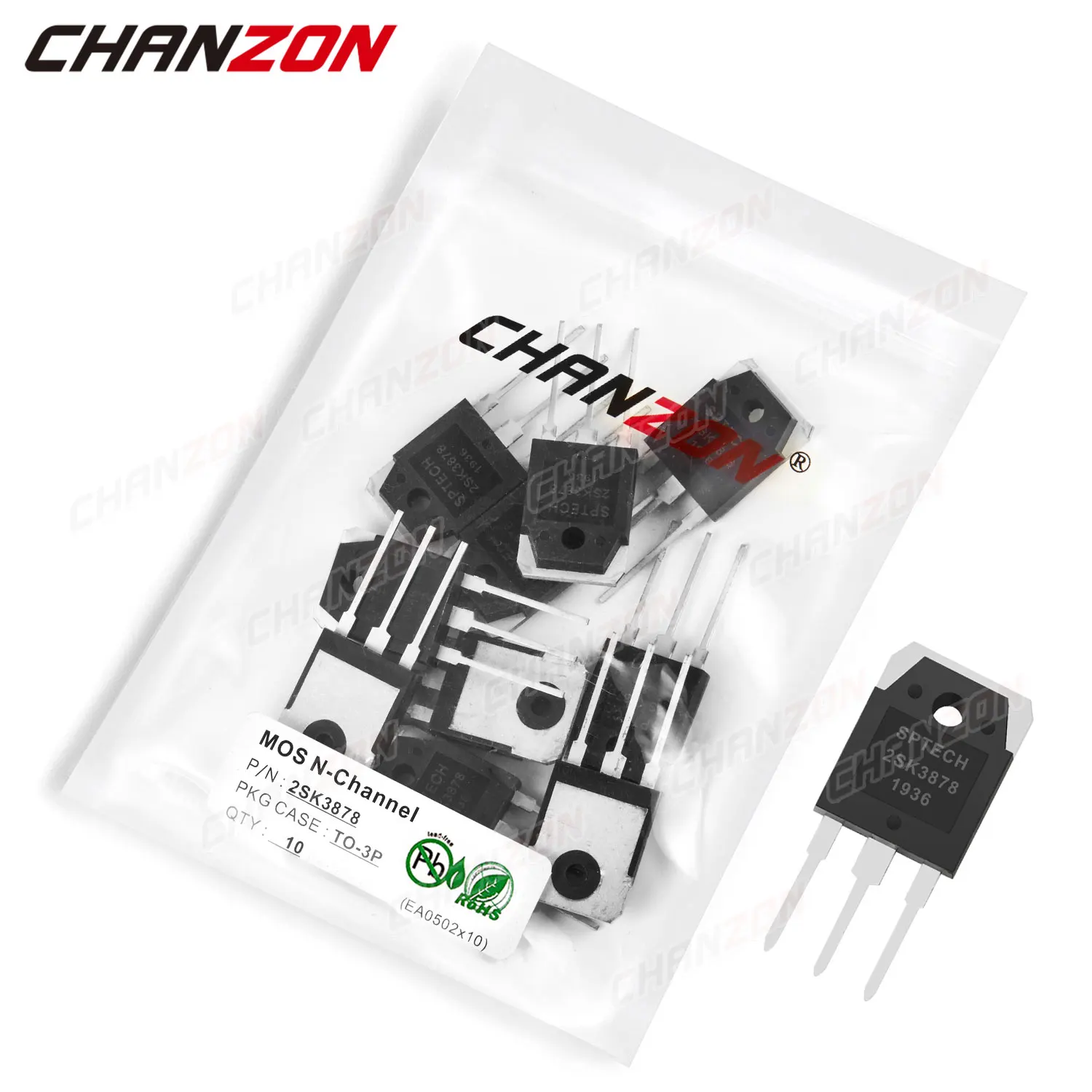 10pçs 2sk3878 refletor mosfet de canal n, transistor de junção bipolar ...