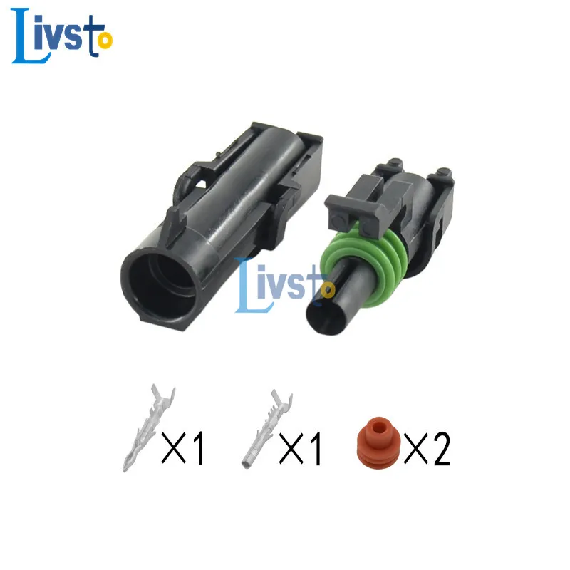 1-Sets-1-Pin-Way-Delphi-2-5-MM-Series-Car-Auto-Wire-Connector-Female ...