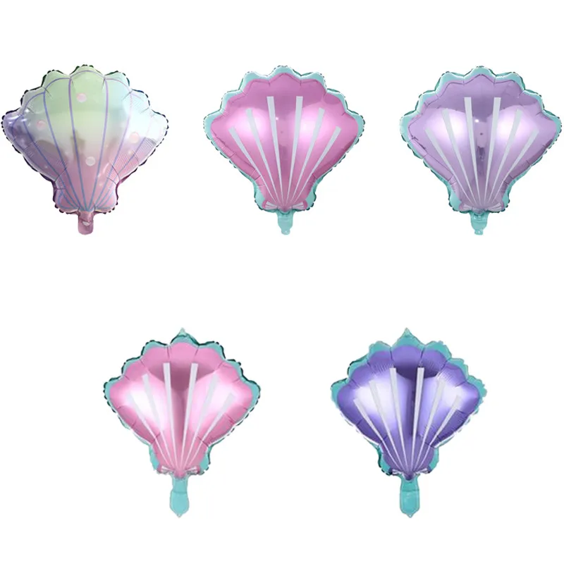 5pcs-Sea-Shells-Balloons-Helium-Foil-Ocean-Mermaid-Theme-For-Baby ...