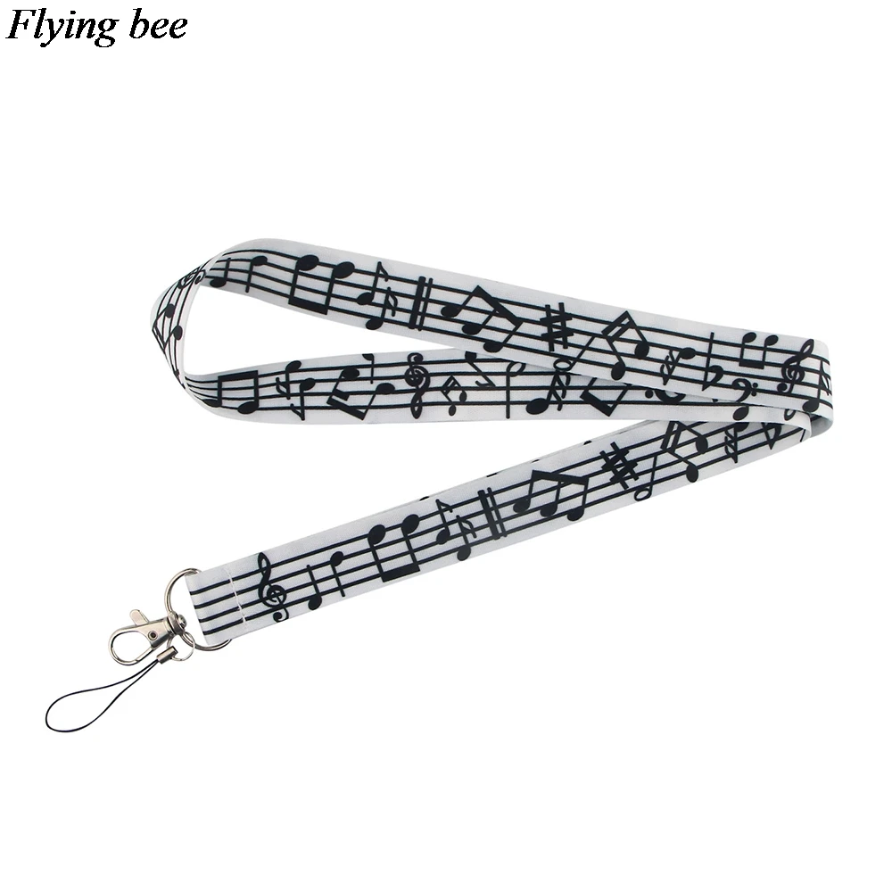 Flyingbee Musical Notes Lanyard Keychain Lanyards For Keys Badge Id ...