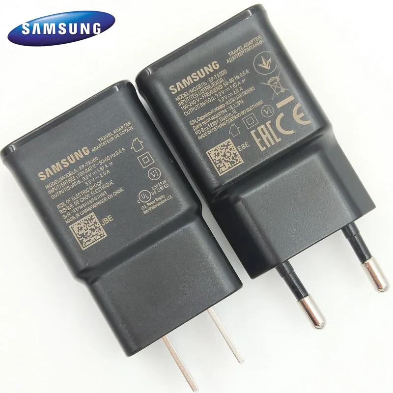 EP-TA200 Original Samsung EU US Fast Charger Quick Travel Adapter 120cm ...