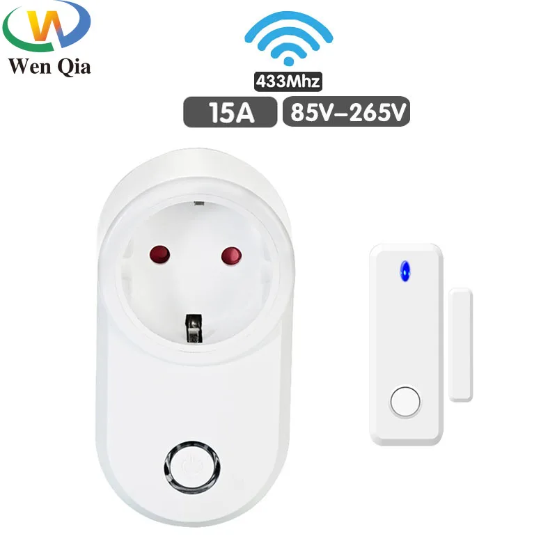 Wireless-Door-Sensor-Smart-Light-Switch-with-Sockets-EU-FR-Universal ...