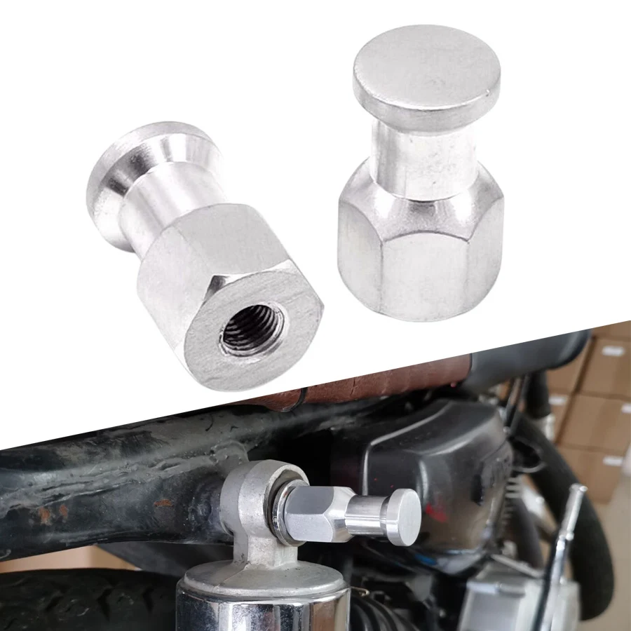 Universal-Chrome-Motorcycle-Rear-Shock-Stand-Screws-M10-1-25MM-Swingarm ...