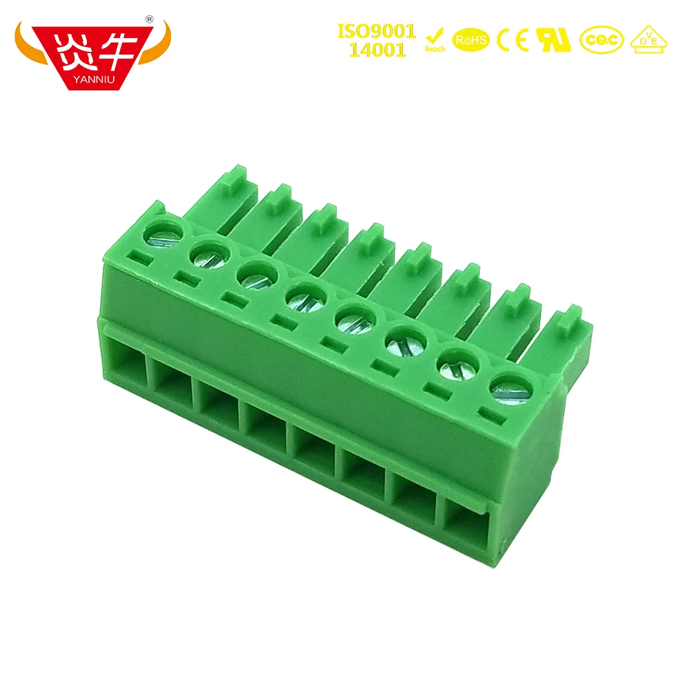 KF2EDGK 3.81 2P ~ 12P PCB TERMINAL BlOCKS 15EDGK 3.81mm 2PIN ~ 12PIN MC ...