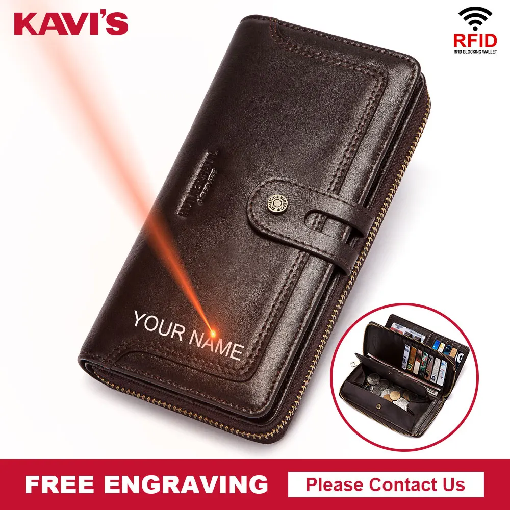 Engraving Women and Men Wallets Long Style High Quality Card Holder ...