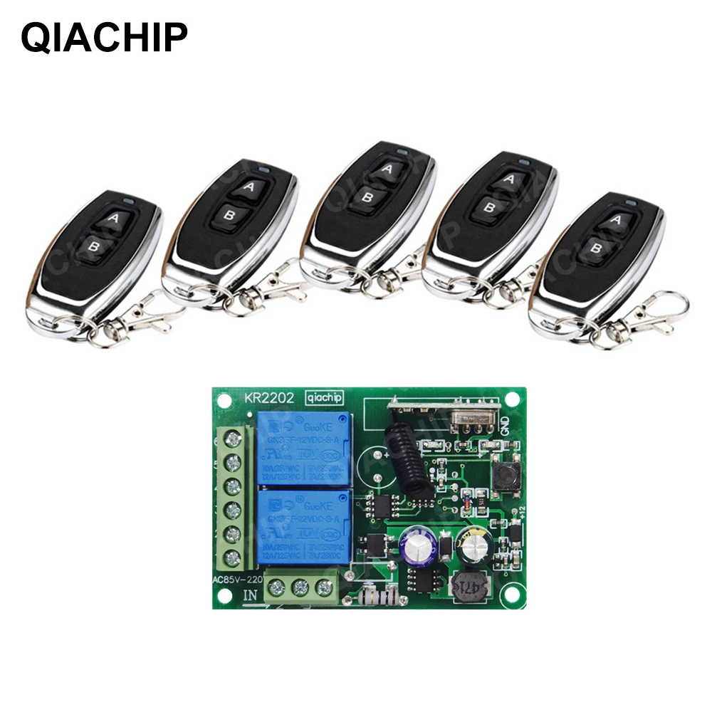 QIACHIP-433Mhz-Universal-Wireless-Remote-Control-Switch-AC-110V-220V ...