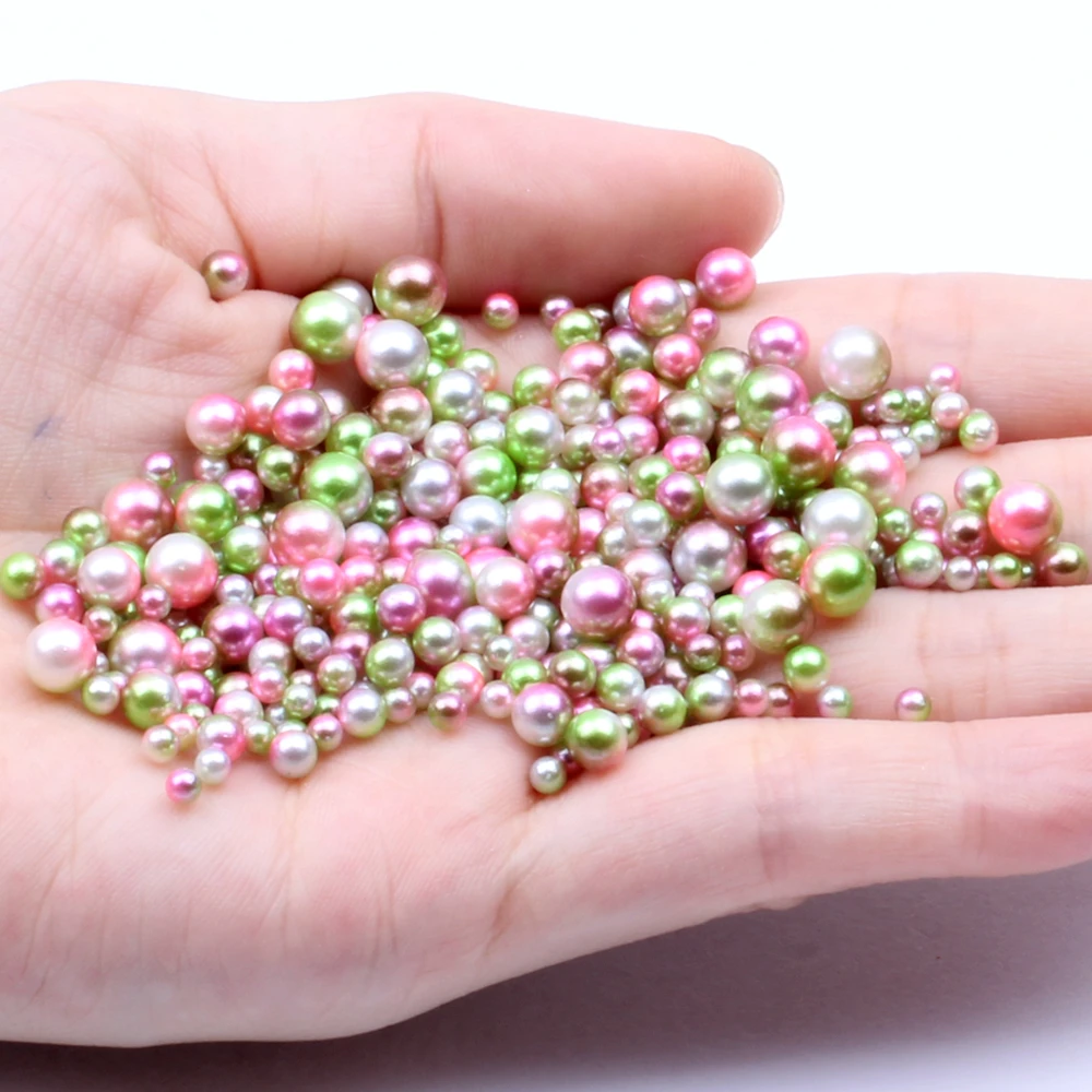 Small-Pack-5mm-500pcs-RainBow-Color-No-Hole-Round-Pearls-Imitation ...
