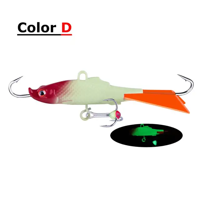 Goture 1PC Jigging Fishing Lure Balancers Luminous Ice Jig Hard ...