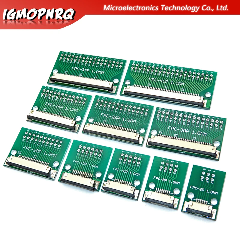FPC/FFC flat cable transfer plate is directly inserted DIY 1mm spacing ...