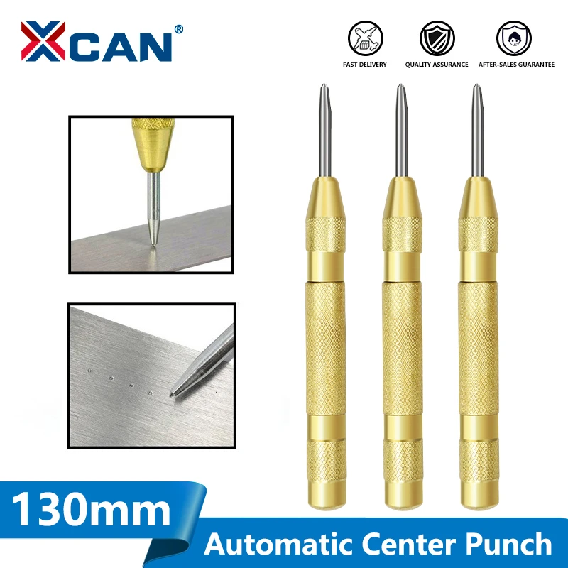 Xcan 1pc 130mm Automatic Center Pin Punch Drill Automatic Window ...