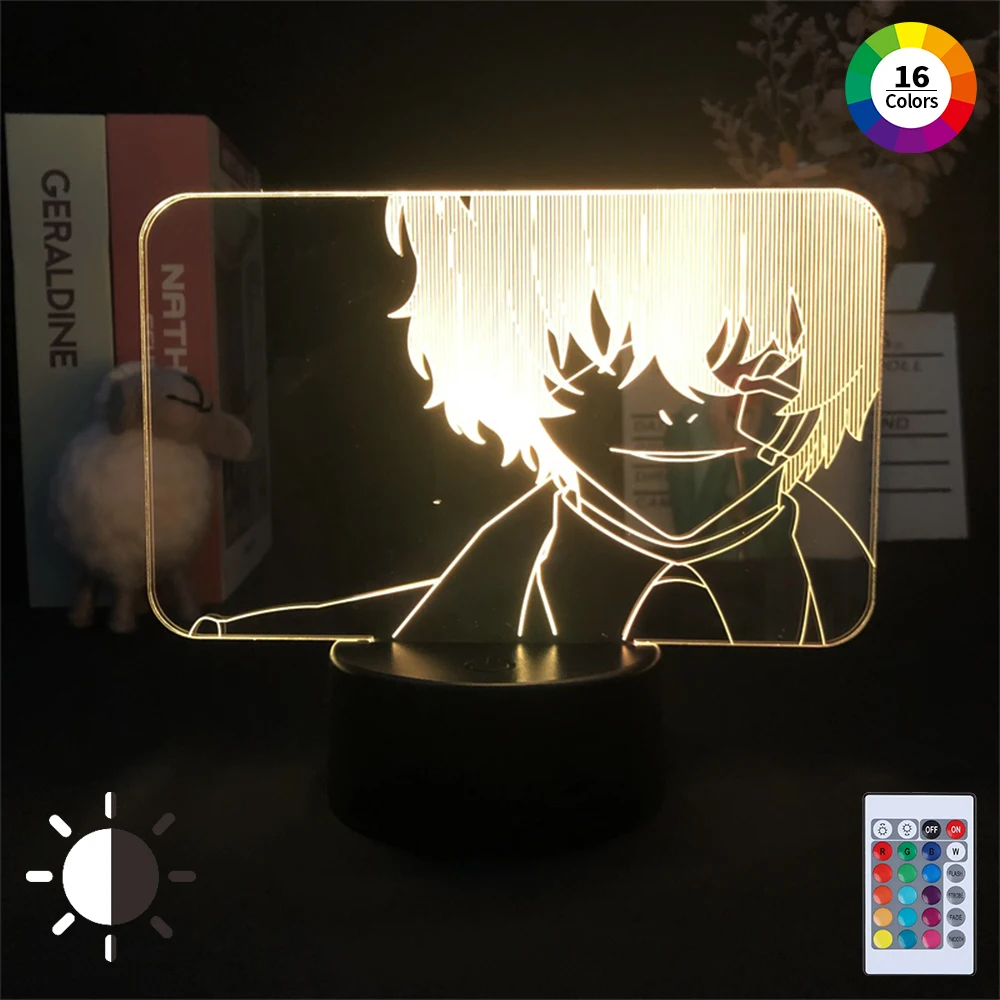 Acrylic 3d anime lamp anime nightlights lamp figurine lighting for ...