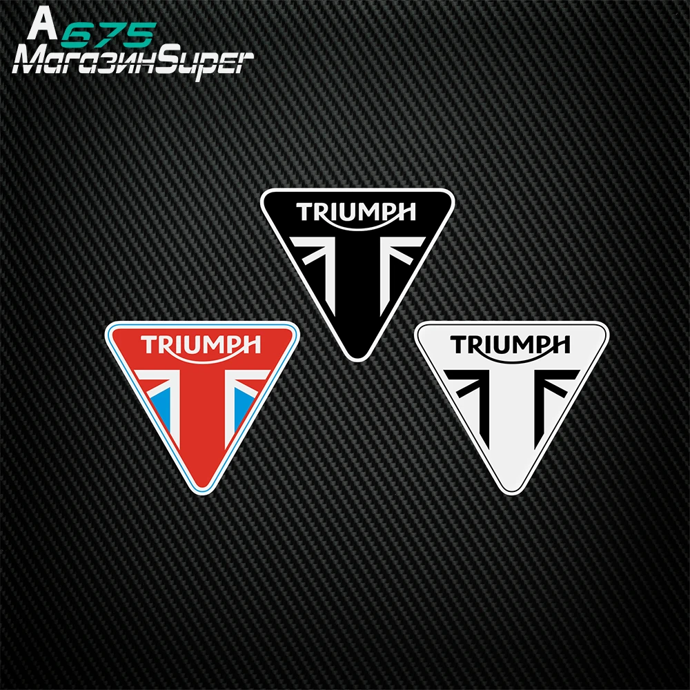 For Triumph Helmet Motorcycle Moto Bike Sticker Decal Reflective ...