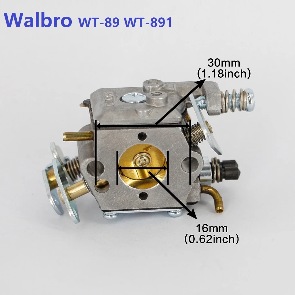 Walbro 교체 기화기, Poulan Sears 장인 전기톱 WT89 WT891 WT 324 WT 391 및 C1U W8 ...