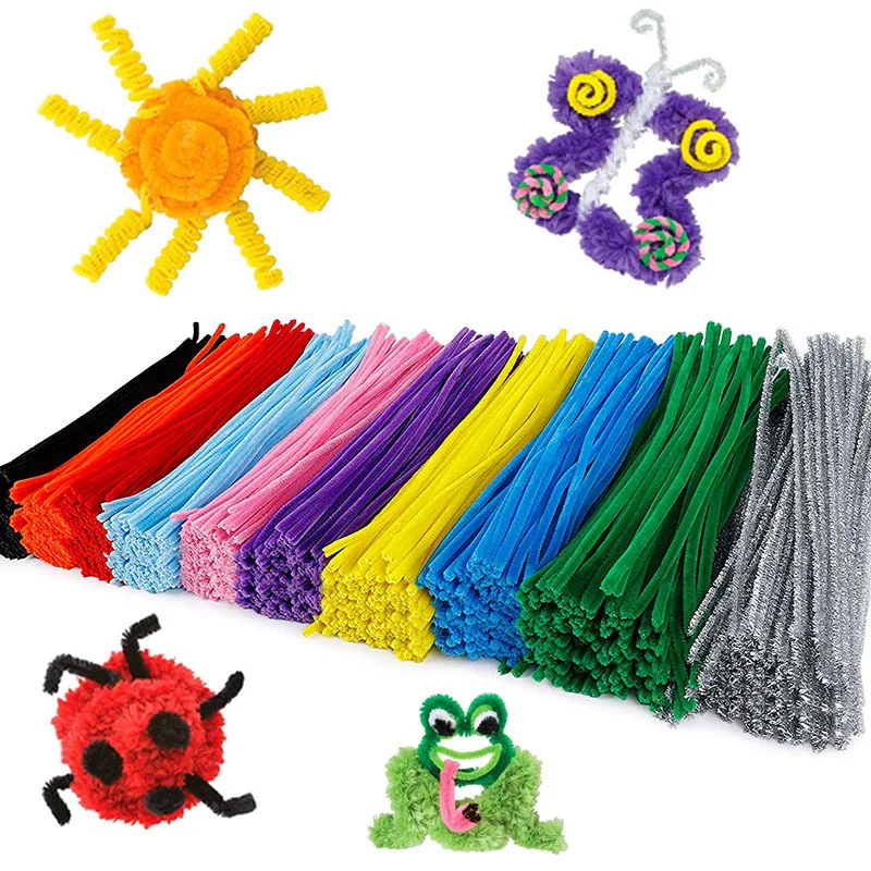 100pcs-Chenille-Stem-Pipe-Kids-DIY-Creative-Toys-Chenille-Sticks ...