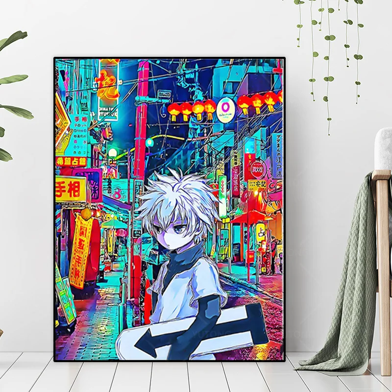 Wall Hangings Home & Living HxH Anime Art Print Killua Zoldyck Poster ...