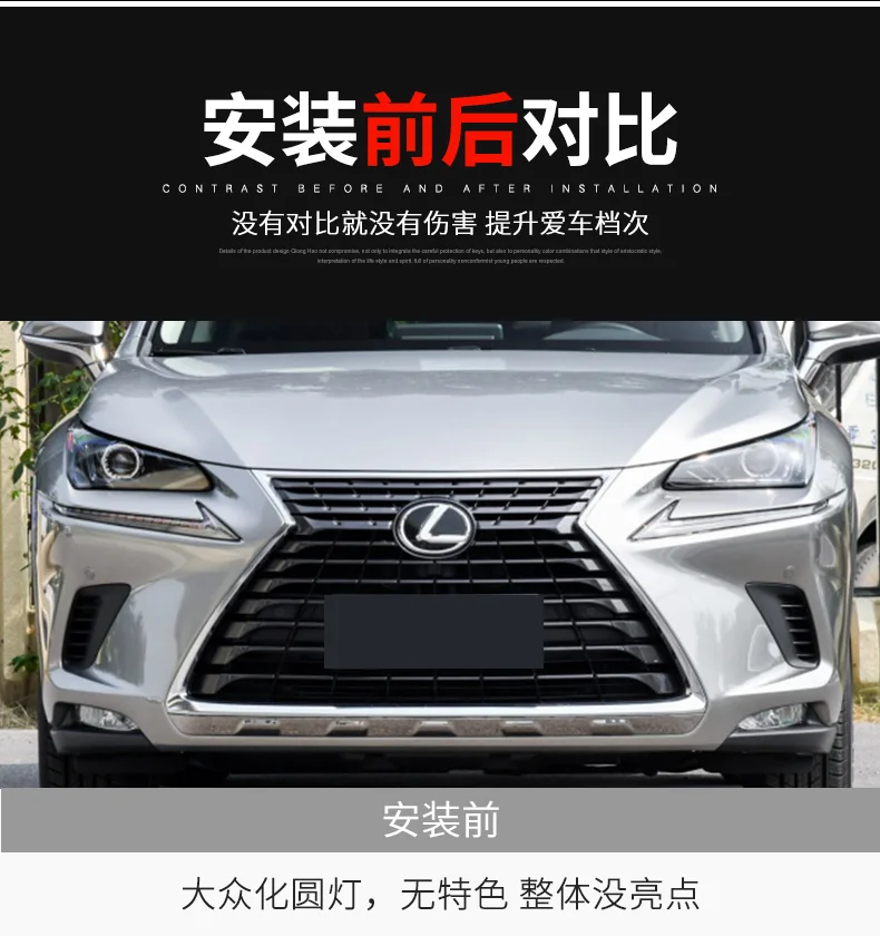 Car Styling Head lamp light for Lexus NX200T Headlights 2015-2020 ...