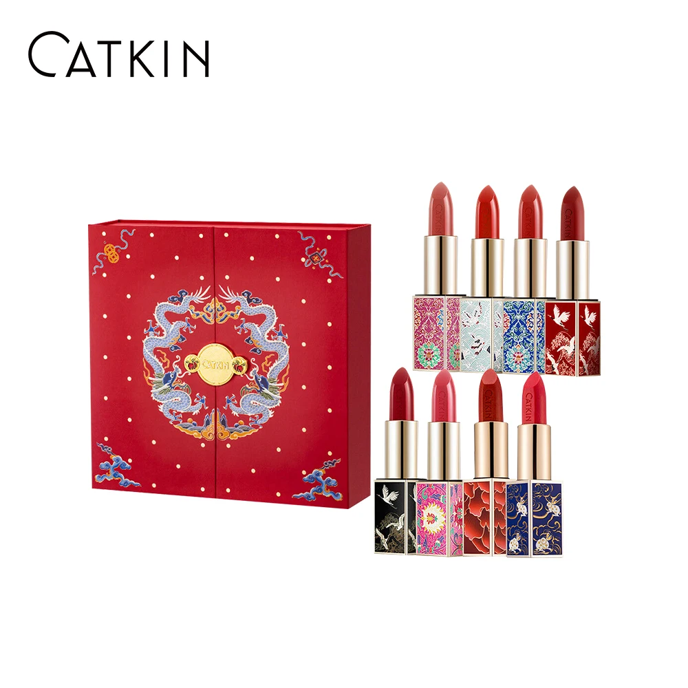 Catkin Eternal Love Rouge Lipstick 3.6g 10 Colors Apricot Orang Wedding Red Gorgeous Peach ...