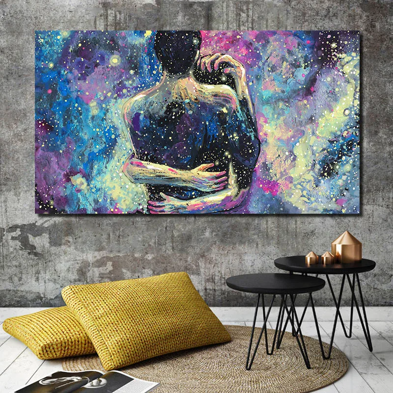 Abstract Hug Painting