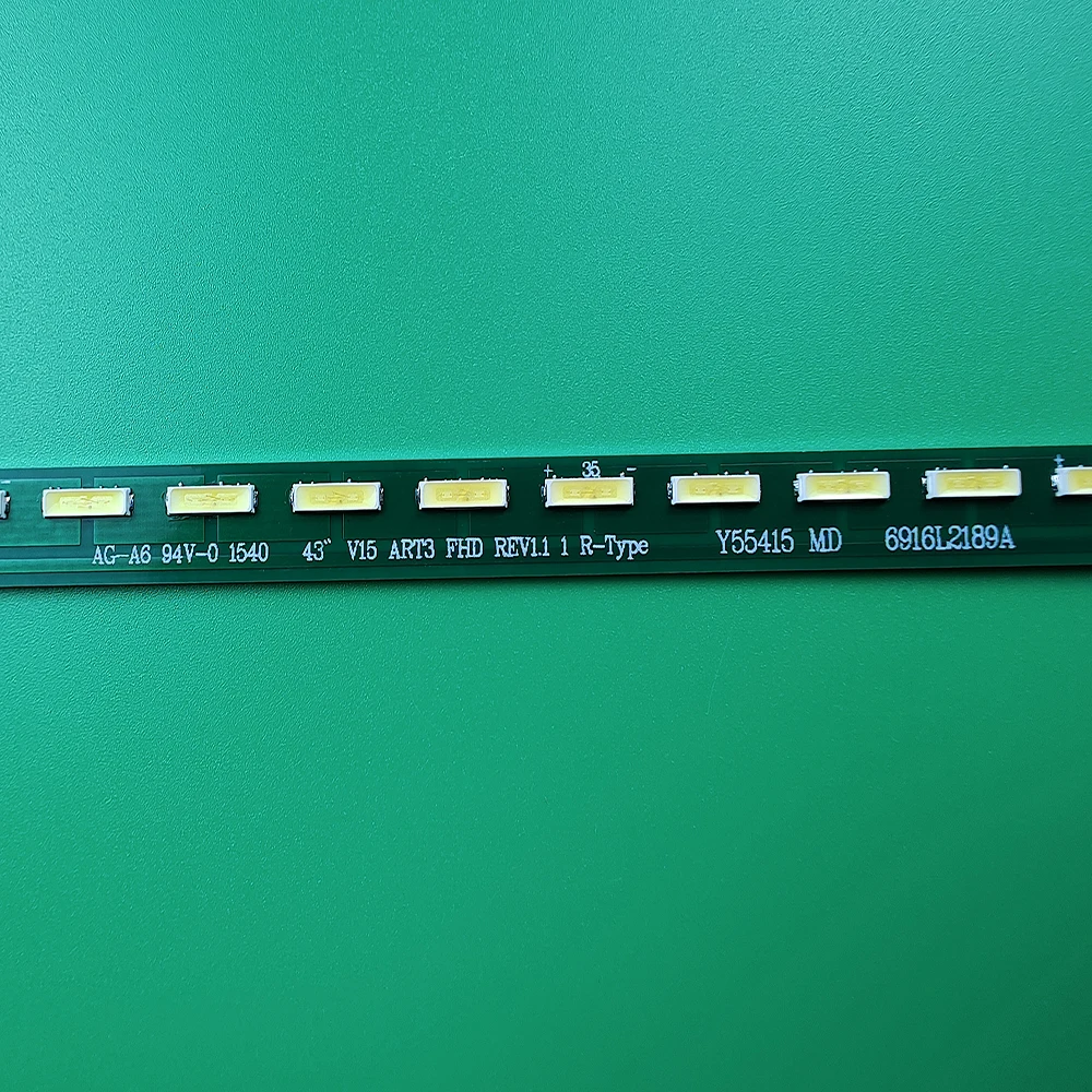 Retroiluminação Led Tiras Para Lg 43 V15 Art3 Fhd Rev1.1 Tipo Lr ...