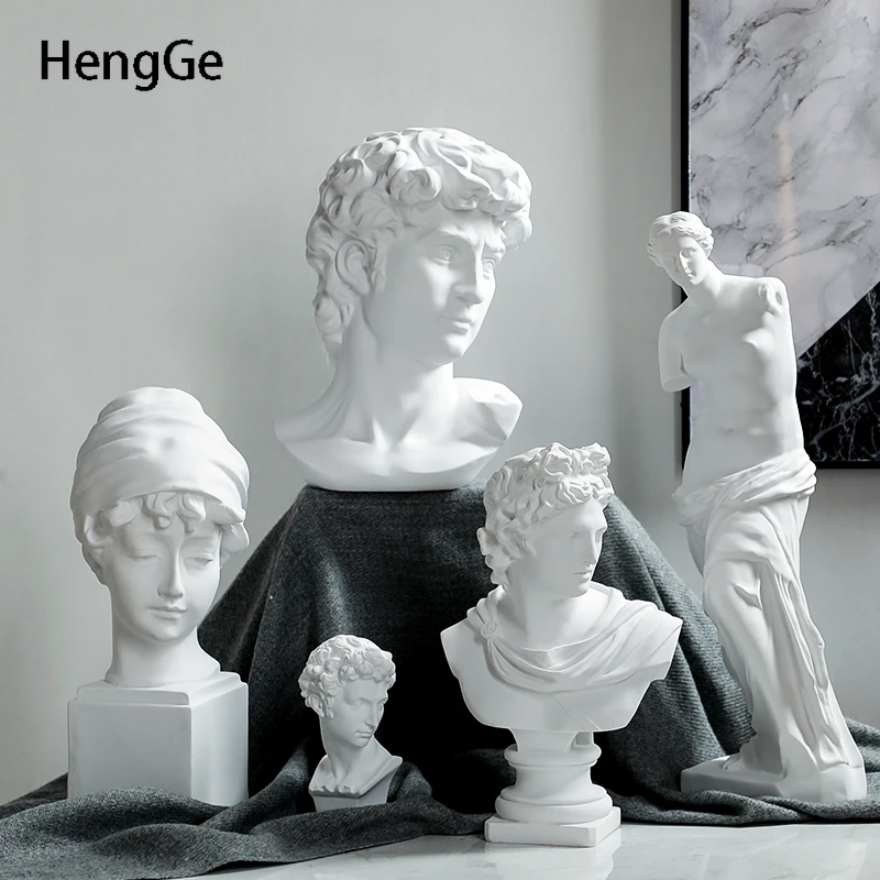 Nordic-Character-Bust-Figurine-Resin-Embellishments-Ancient-Greek-Roman ...