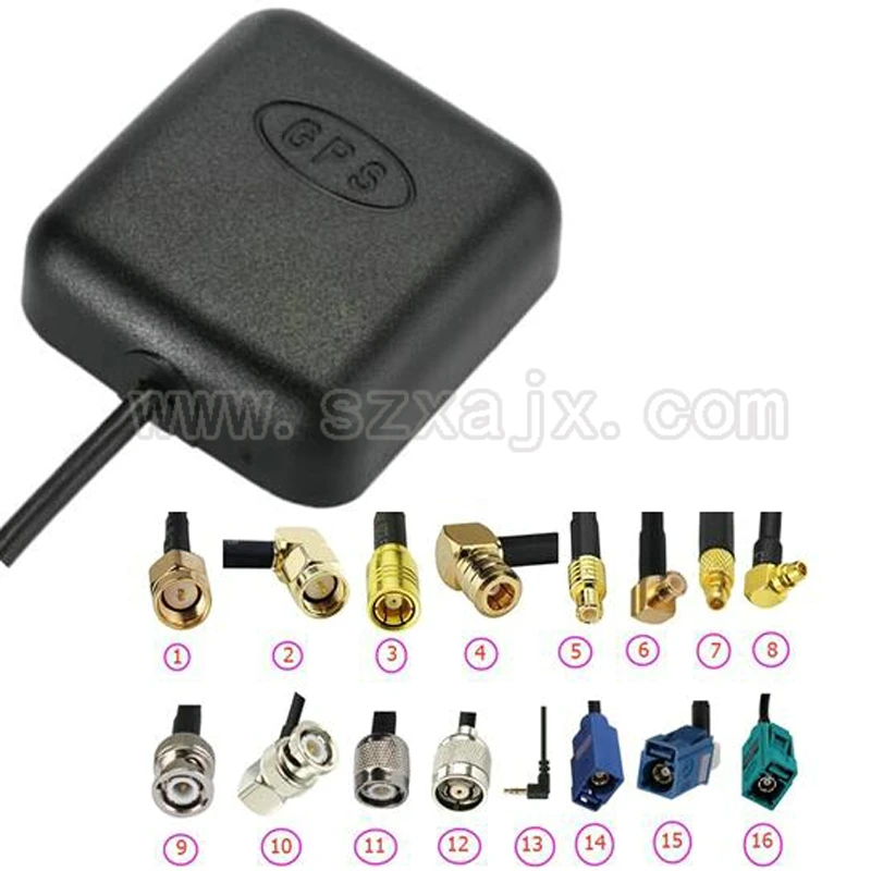 Car-GPS-Antenna-GPS-receiver-Car-DVD-GPS-Antenna-with-3-5mm-SMA-SMB-MCX ...