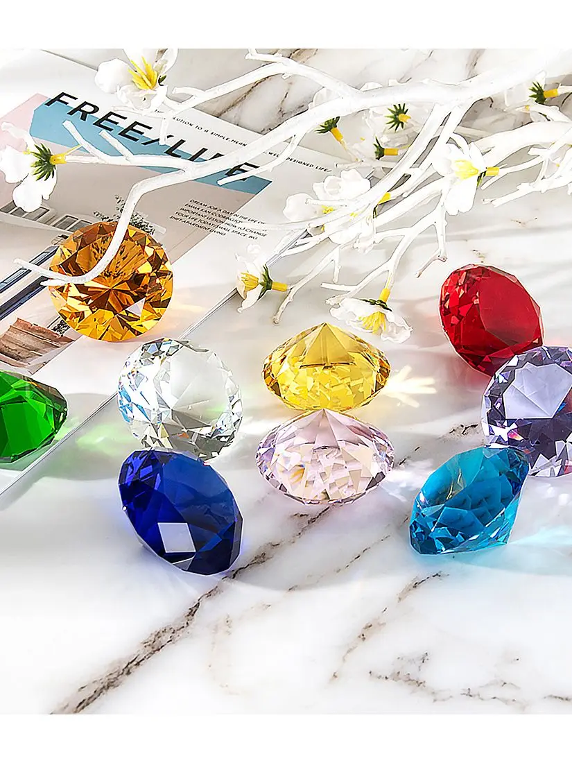 60mm-Crystal-Diamond-Jewelry-Craft-Diamond-Shape-Crystal-Gem-Home-Decor ...