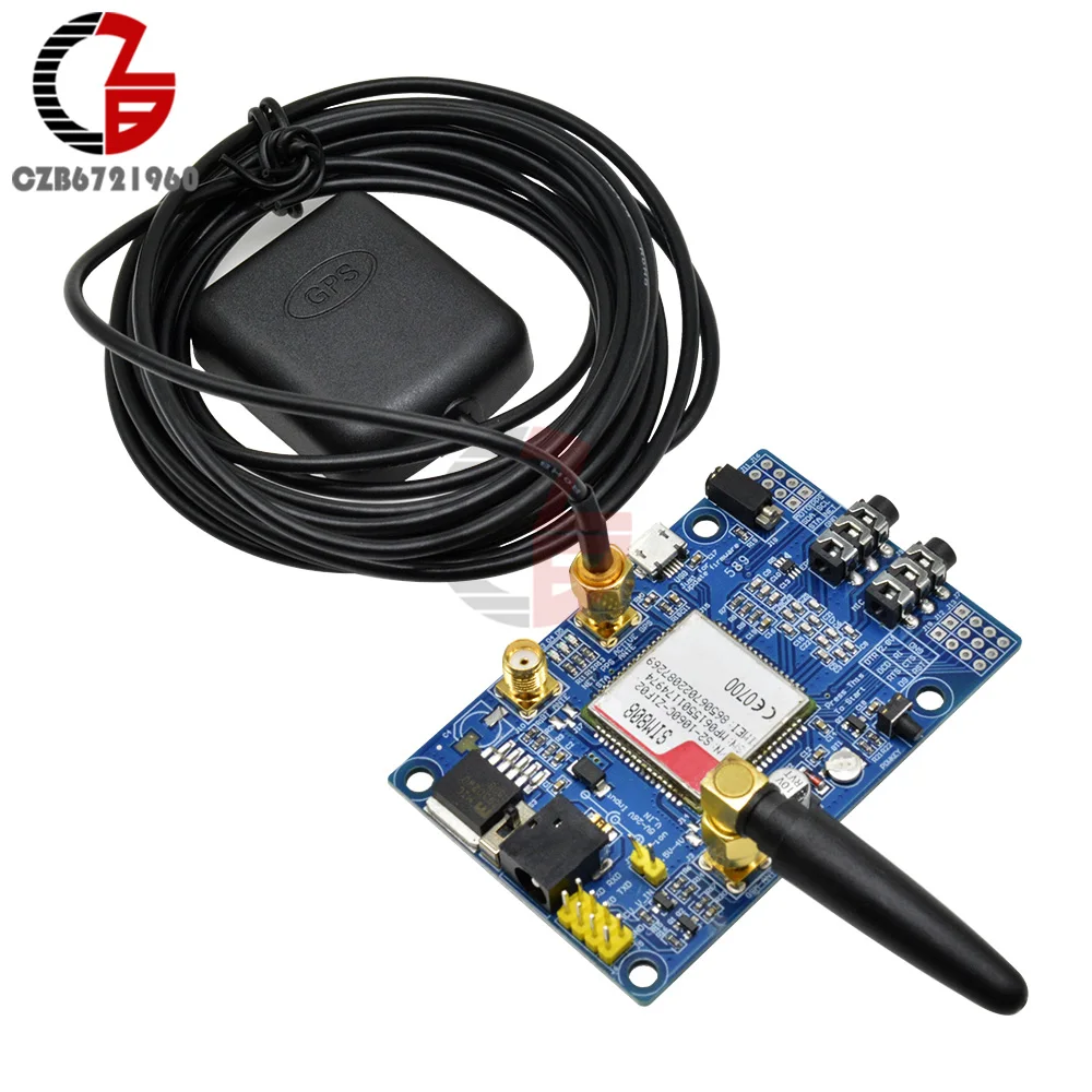 Placa de desarrollo GPS SIM808 GSM GPRS SMA con antena GPS STM32 STC12 ...
