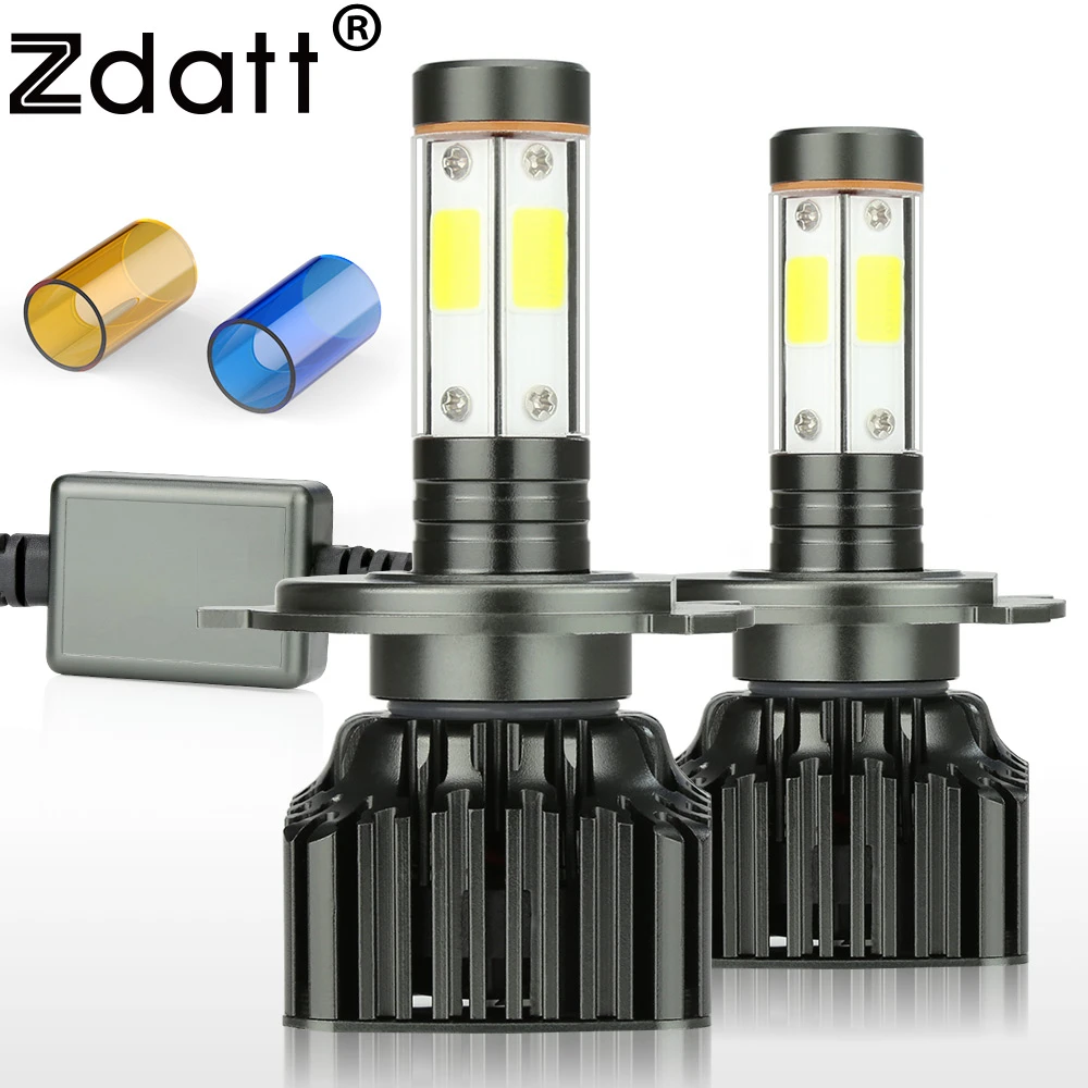 Zdatt H11 Led Headlight Bulb H4 H1 Hb3 Hb4 9008 H7 Led Canbus Car Lights 100w 20000lm 3000k ...