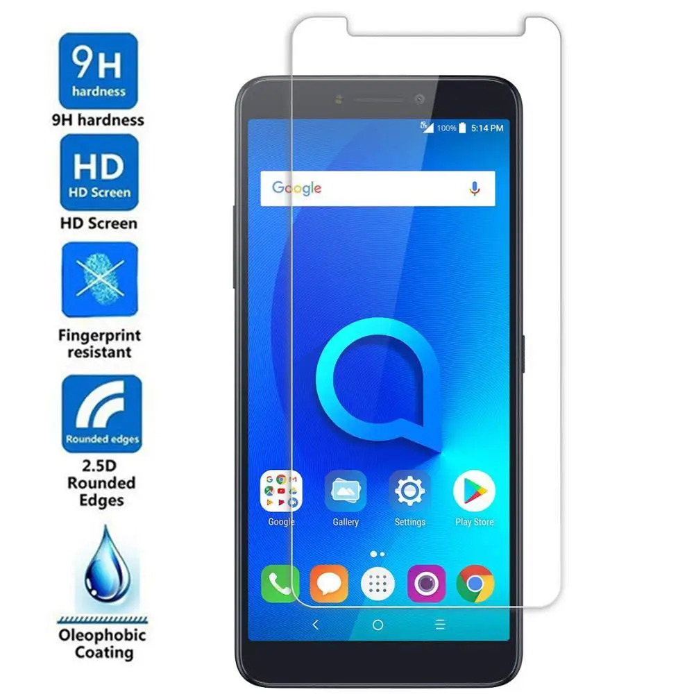 9h Tempered Glass For Alcatel 1 1x 1c 1s 3 3x 3v 3c 2019 Tetra 5033d ...