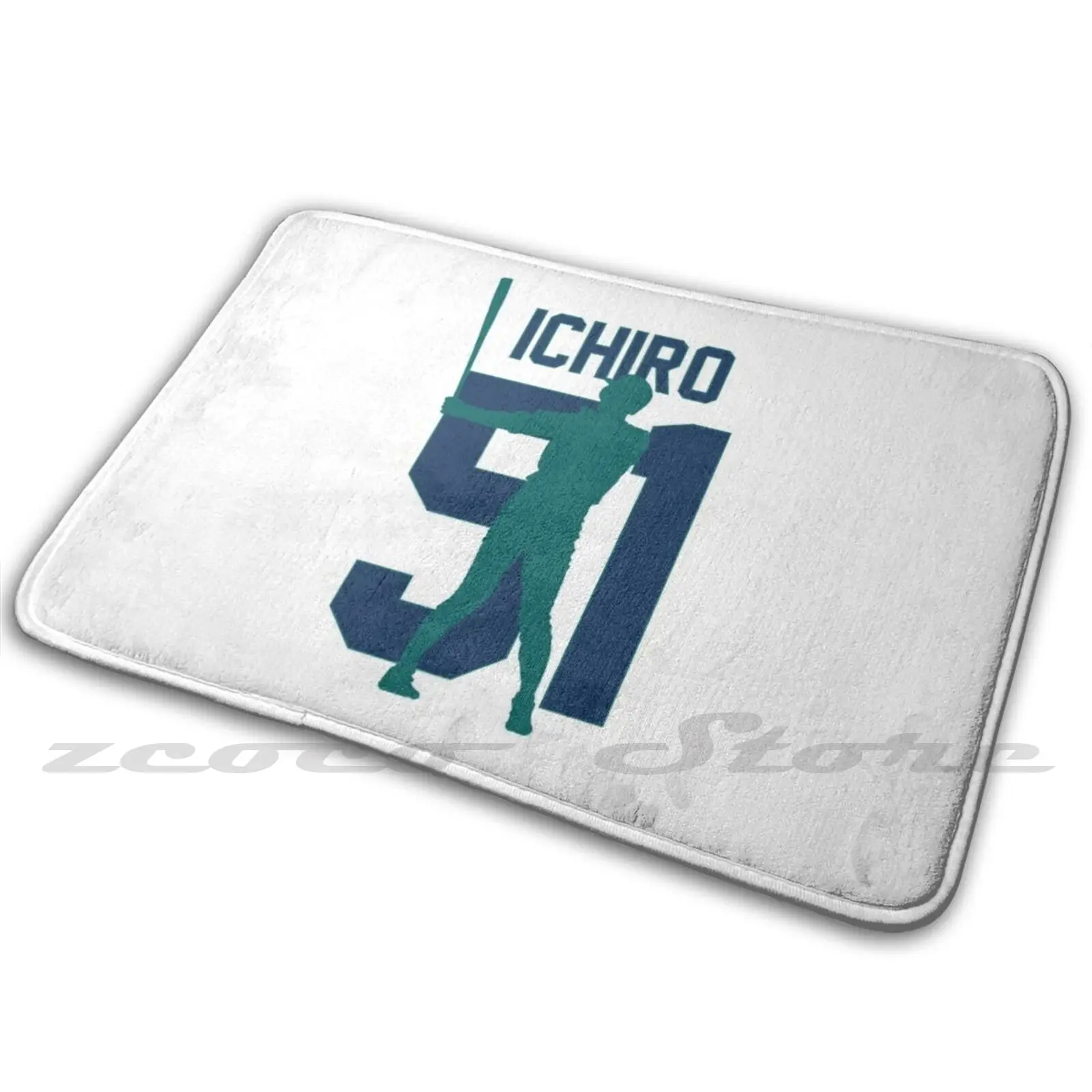 Ichiro-Jersey-Number-Artwork-Carpet-Water-Absorb-Non-Slip-Door-Mat ...