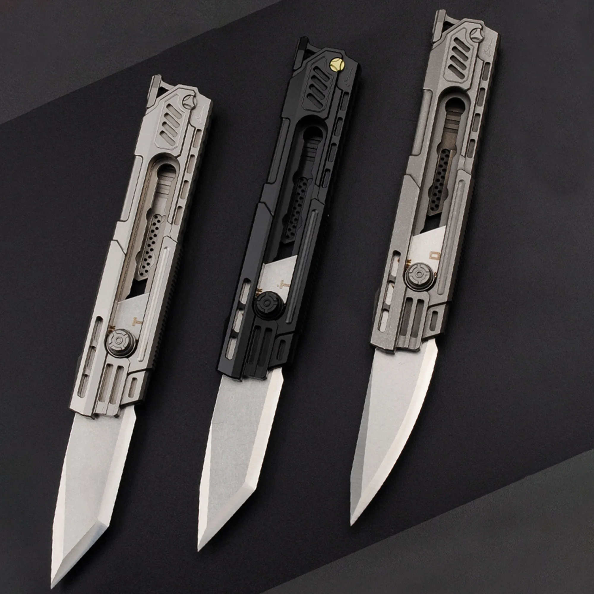 New Mt7 Heavy Utility Knife Titanium Alloy Tc21 Quick Release Outdoor ...