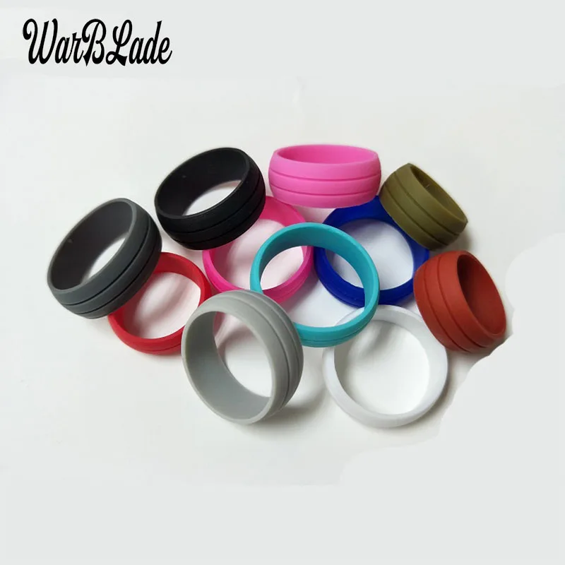 50pcs/lot 6-12 Size 100% Natural Silicone Ring 8mm Hypoallergenic ...
