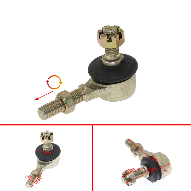 M10/M12 /M16 Tie Rod End Kits Ball Joint Fit For China ATV 50cc 110cc 150cc 200cc 250cc 300cc Go ...