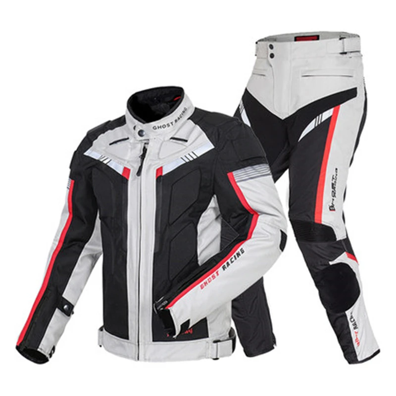 Waterproof Motocross Jacket+pants Windproof Motorcycle Jacket Man ...