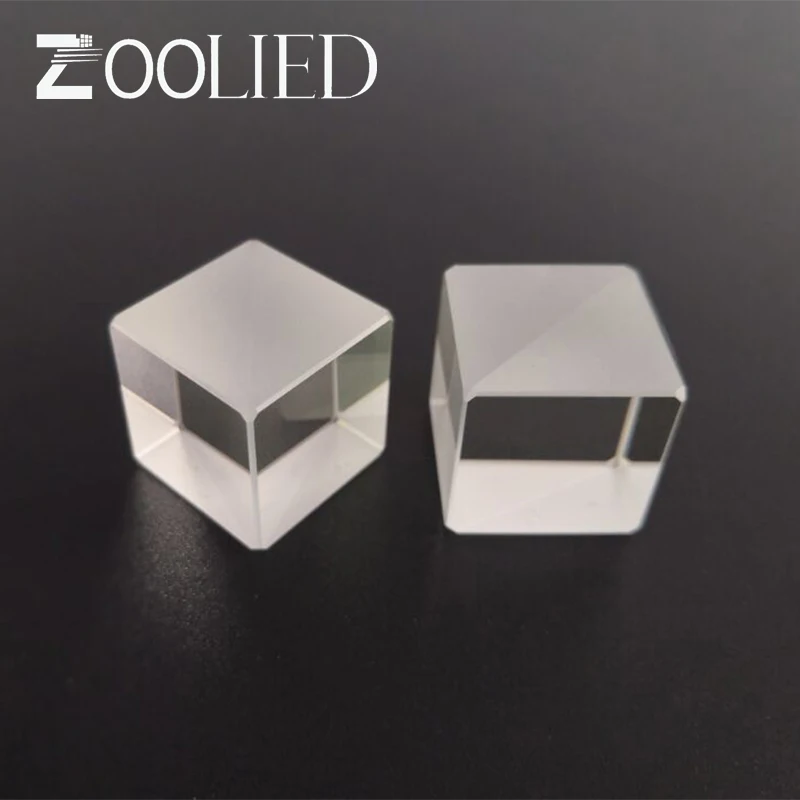 10*10*10mm Optical Glass N BK7 Splitter Prism Beamsplitter with T:R=50/ ...