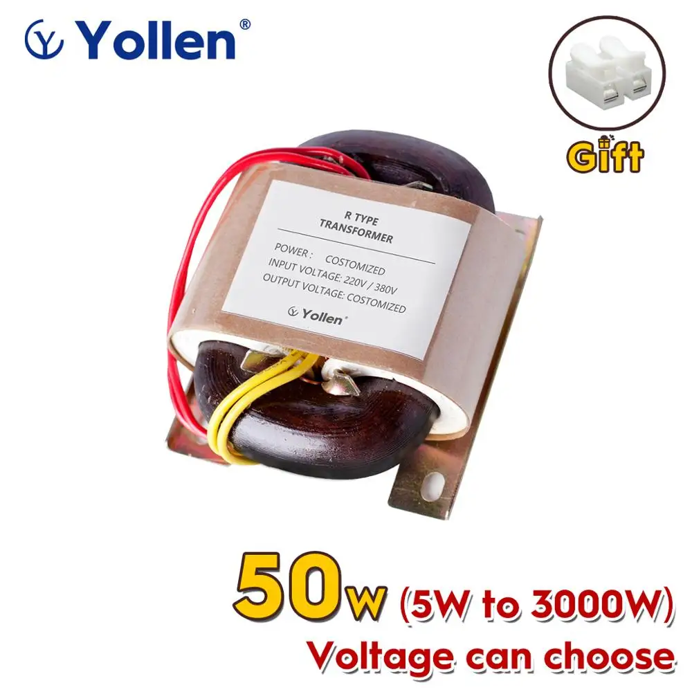 R-Core-R50VA-50W-Power-transformer-voltage-220V-380V-to-9V-12V-15V-18V ...