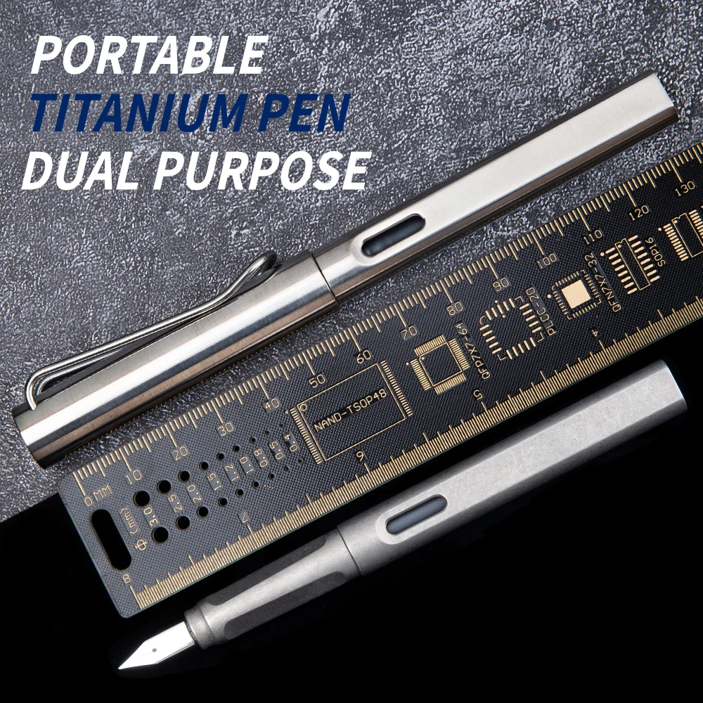 Titanium Alloy Writing Pen Multifunctional Portable Tactical Pen ...