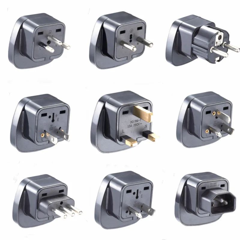 PRISE UNIVERSELLE,US 3pins Plug-Black--Adaptateur De Prise Universel Ce ...