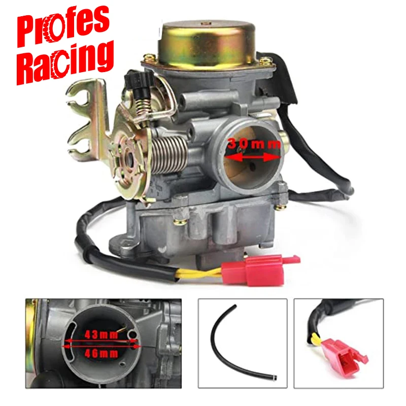 CVK 30MM Carburetor CVK30 Carb For Motorcycle Scooter ATV UTV Scooters GY6 150CC 200CC 250CC ...