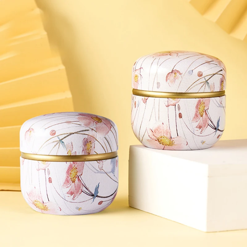 Tin Storage Holder Sweetmeats | Container Tea Japanese Style | Kitchen ...