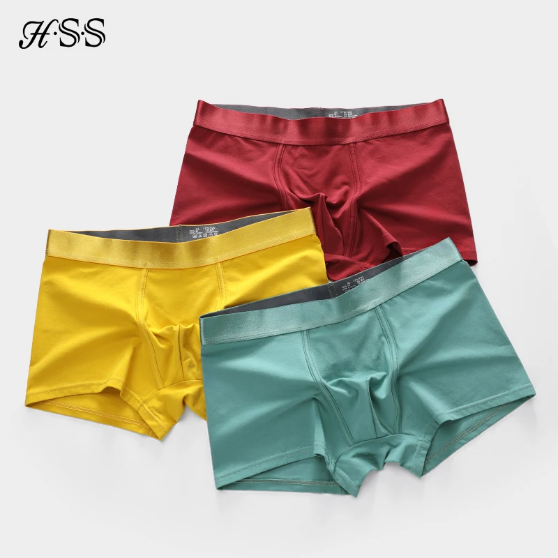Boxers-de-algod-o-para-homens-roupas-ntimas-boxers-calcinhas-monocrom ...