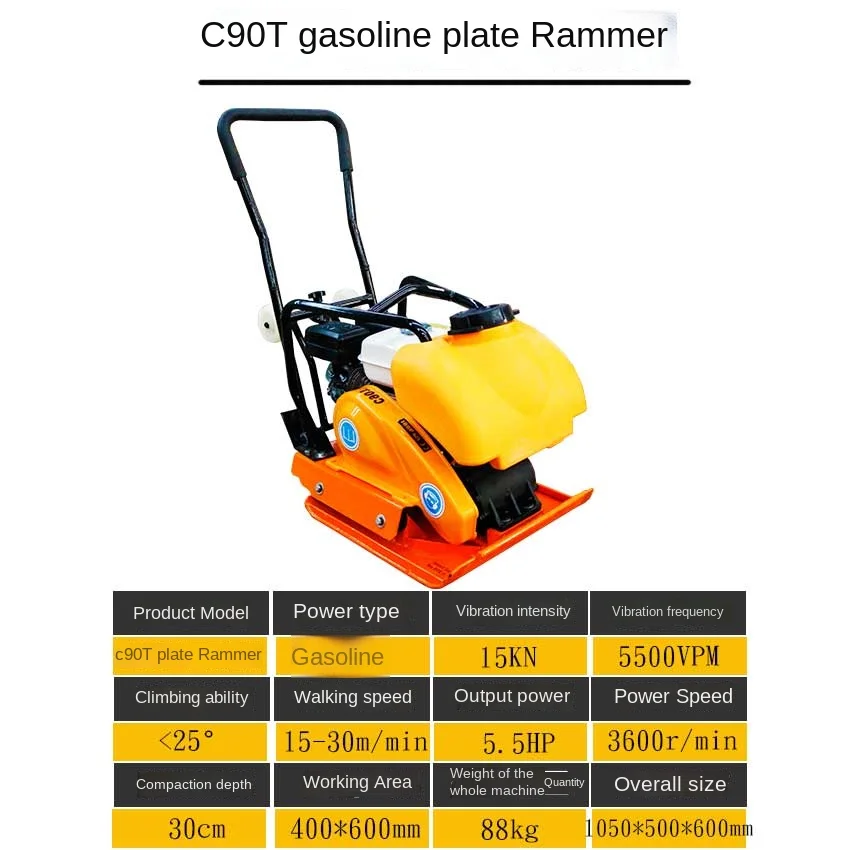 Gasoline-Vibration-Flat-Tamping-Foundation-Horizon-Tamper-Compactor ...